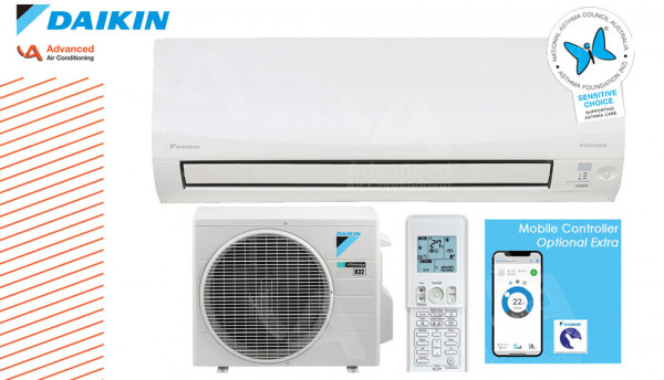 Daikin Cora 3.5kw Reverse Cycle, Wall Mounted Split System FTXV35W