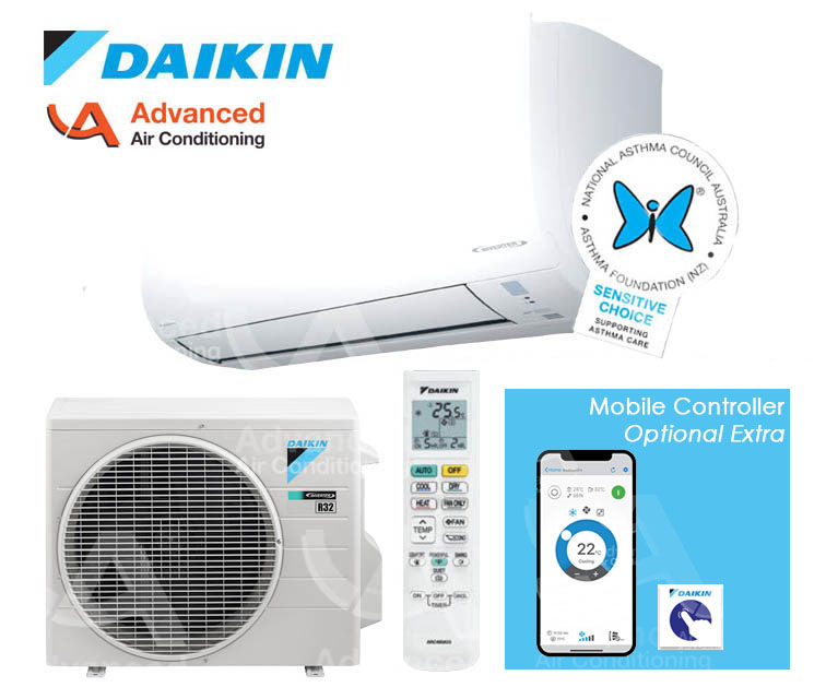 Daikin Lite Series 7.1kW, Wall Mounted, Reverse Cycle FTXF71W ...