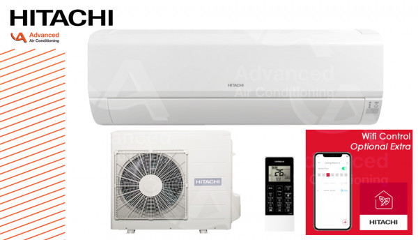 Hitachi E Series 7.0kw Reverse Cycle, Wall Mounted Split System RAS-E70YHA