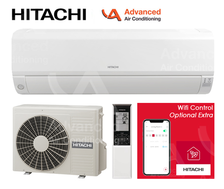 Hitachi S Series 3.5kw Reverse Cycle, Wall Mounted Split System RAS ...
